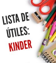 Lista de útiles escolares: Kinder - Regreso a clases