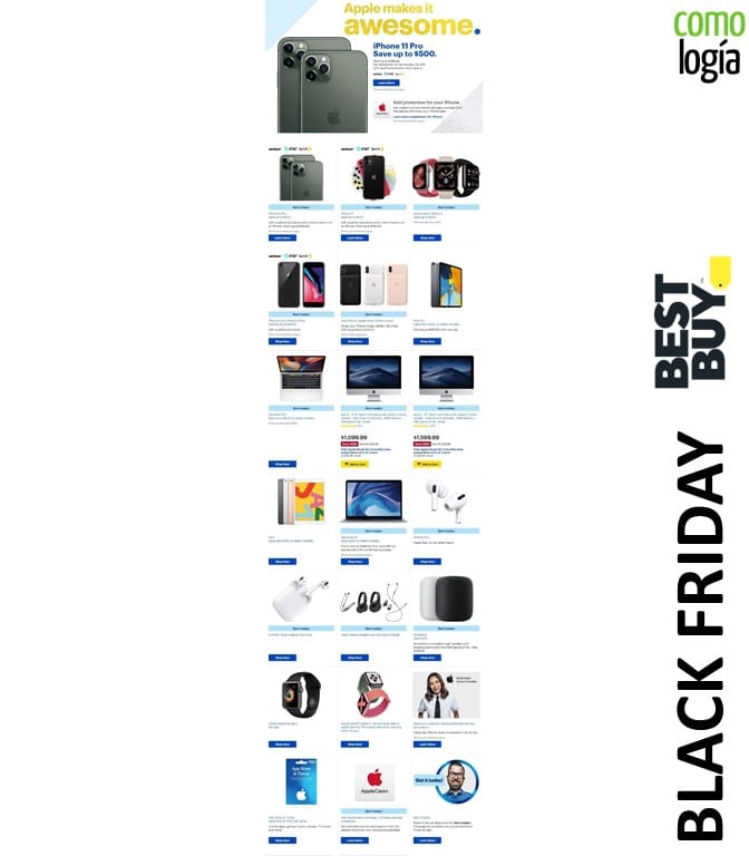 Best Buy Viernes Negro 2020: Lista de ofertas Black Friday + FOLLETO