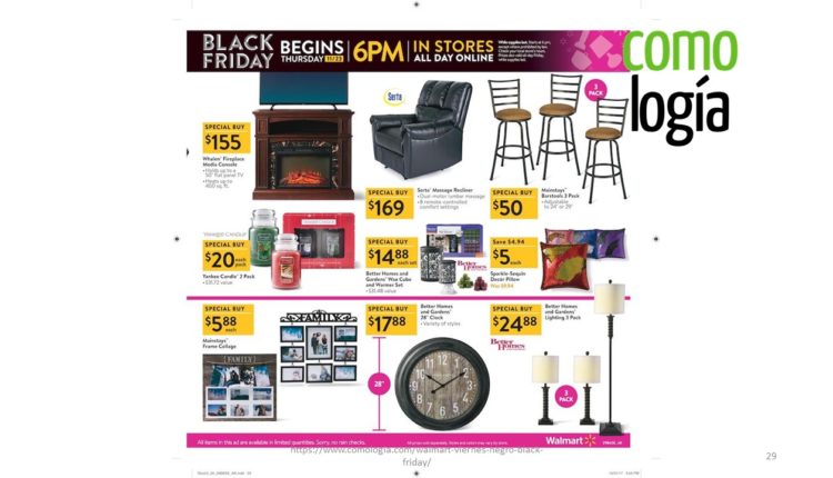 Walmart Viernes Negro 2018: Lista de ofertas de Walmart Black Friday