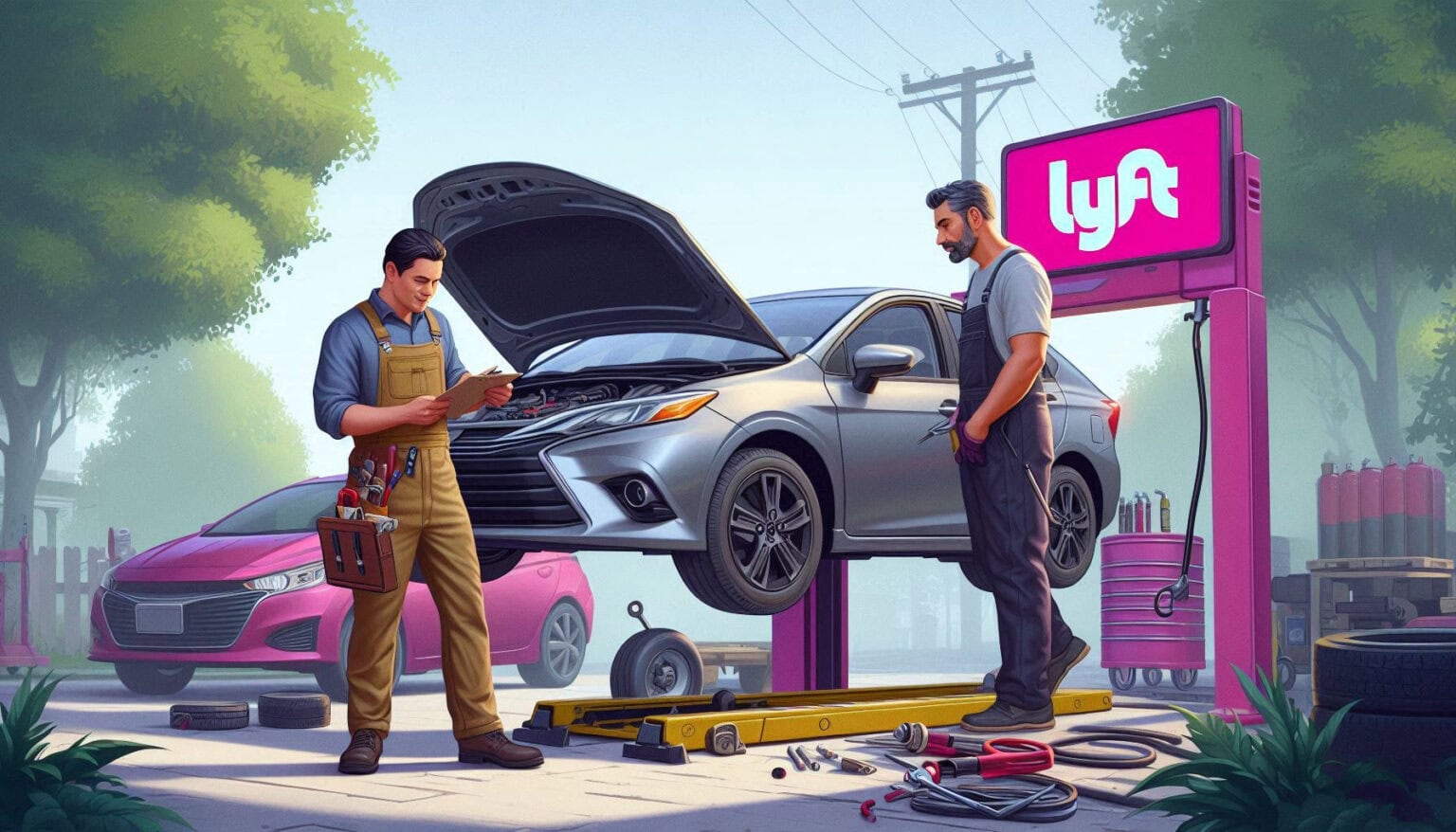 Requisitos de un auto para trabajar con Lyft